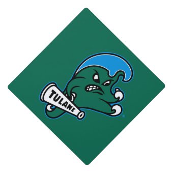 Tulane University Wave Graduation Cap Topper | Zazzle