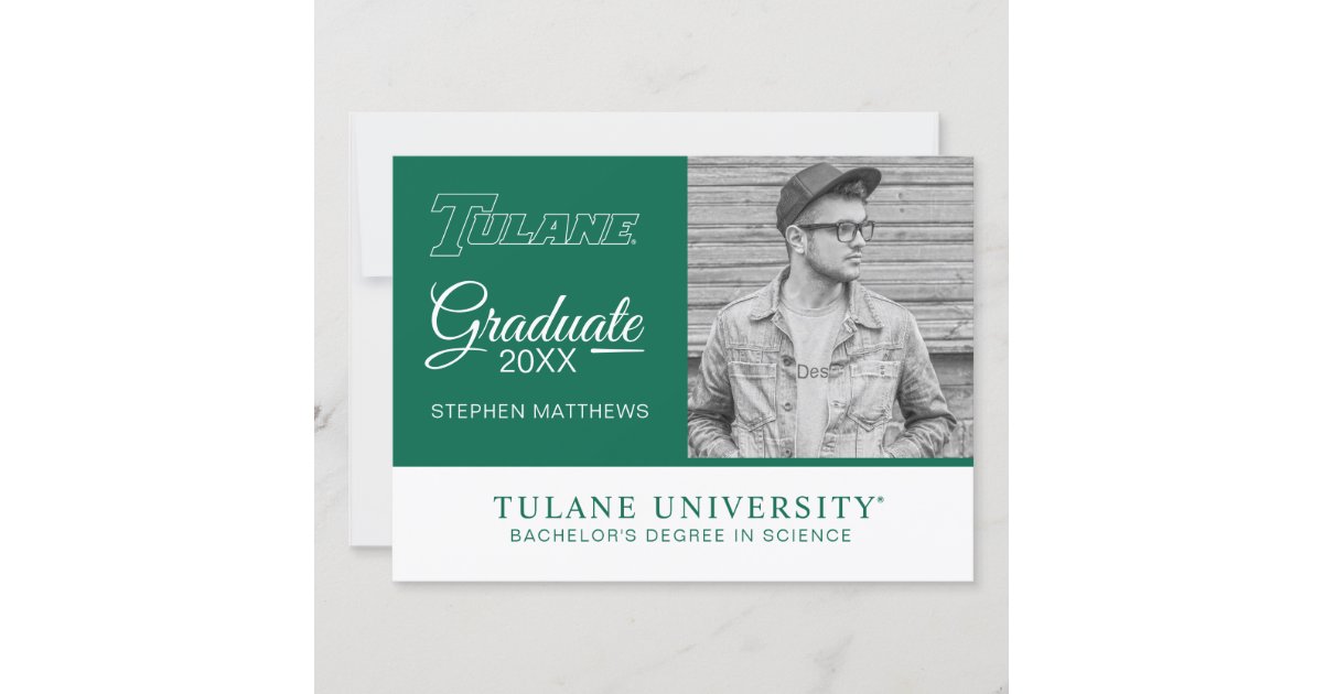Tulane University Wordmark | Graduation Invitation | Zazzle