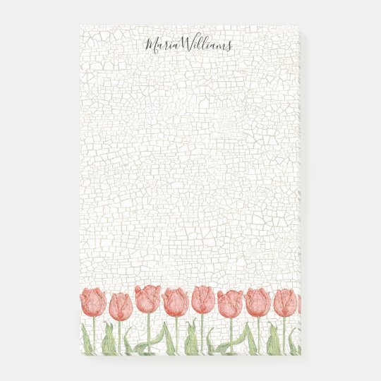 Tulip Garden 4x6 Post-it Notes | Zazzle.com