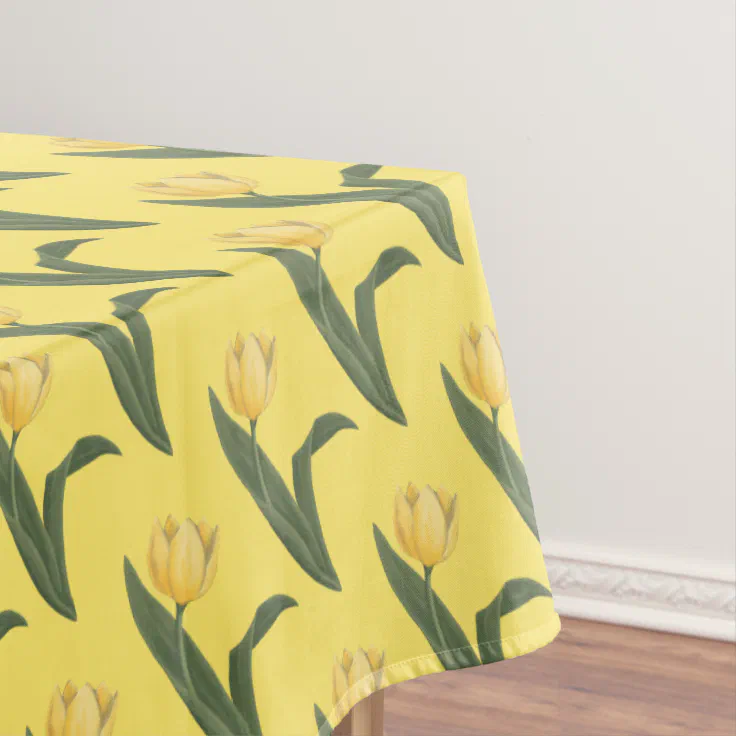Tulip Tablecloth Festive Easter Flowers Tablecloth | Zazzle