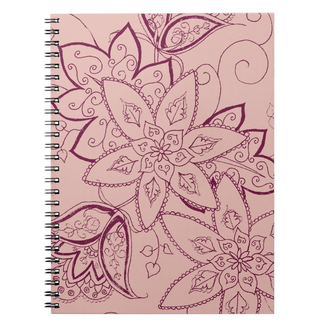Tulip Tattoo Notebook (Rose) | Zazzle