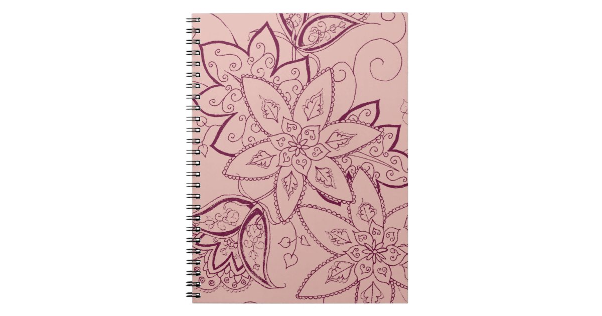 Tulip Tattoo Notebook (Rose) | Zazzle