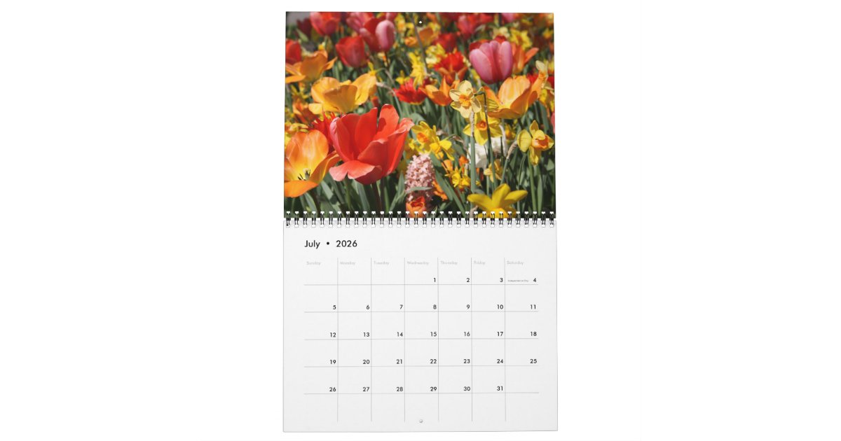 Tulips and Windmills Calendar | Zazzle
