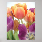 Lavender Tulip Flower Garden Spring Watercolor Poster | Zazzle.com