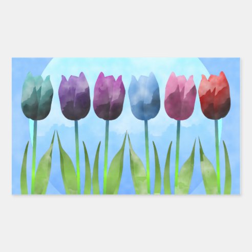 Tulip Stickers - 100% Satisfaction Guaranteed | Zazzle