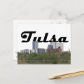Tulsa OK Skyline with Tulsa in the Sky Postcard | Zazzle