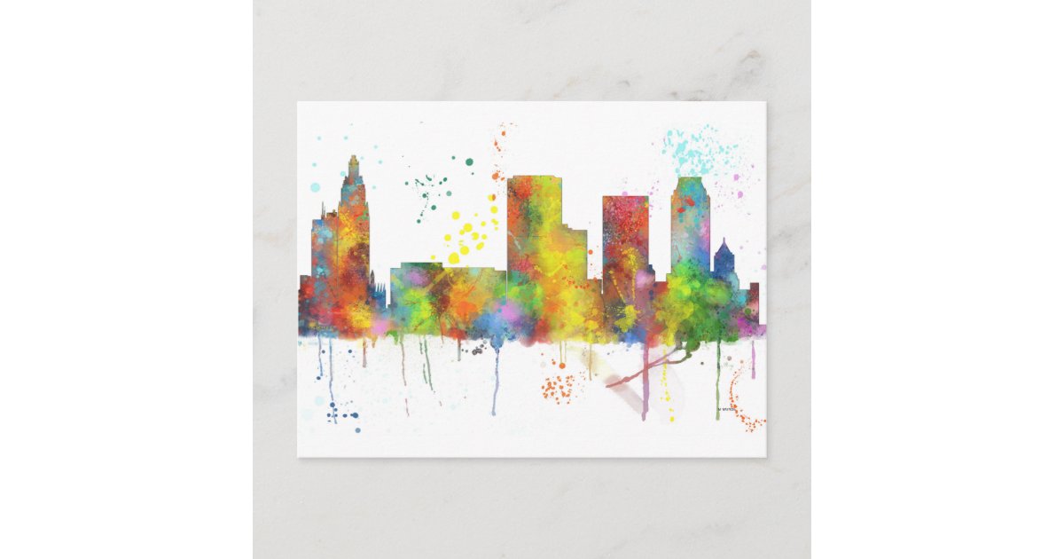 TULSA, OKLAHOMA SKYLINE POSTCARD | Zazzle