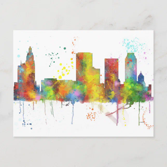 TULSA, OKLAHOMA SKYLINE POSTCARD | Zazzle