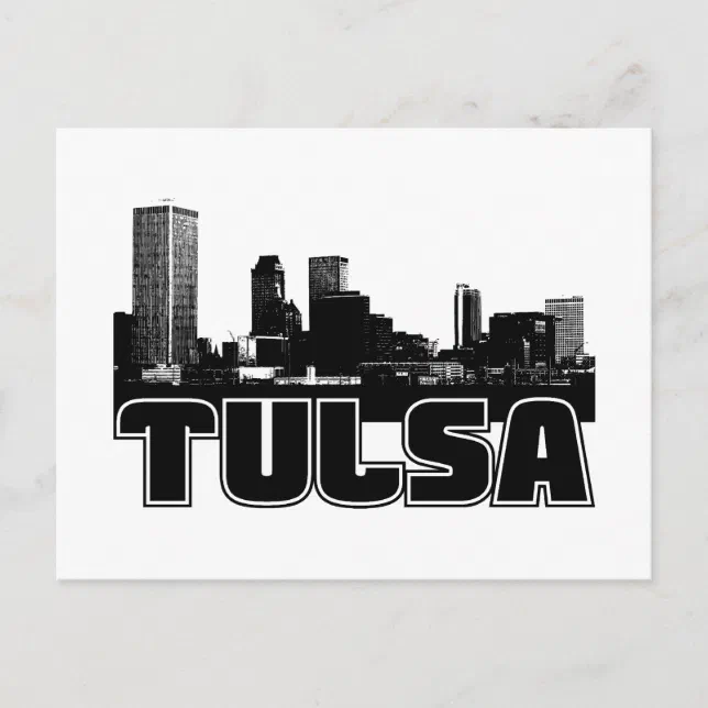 Tulsa Skyline Postcard | Zazzle