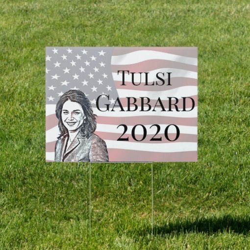 Tulsi Gabbard for President 2020 Election Sign | Zazzle