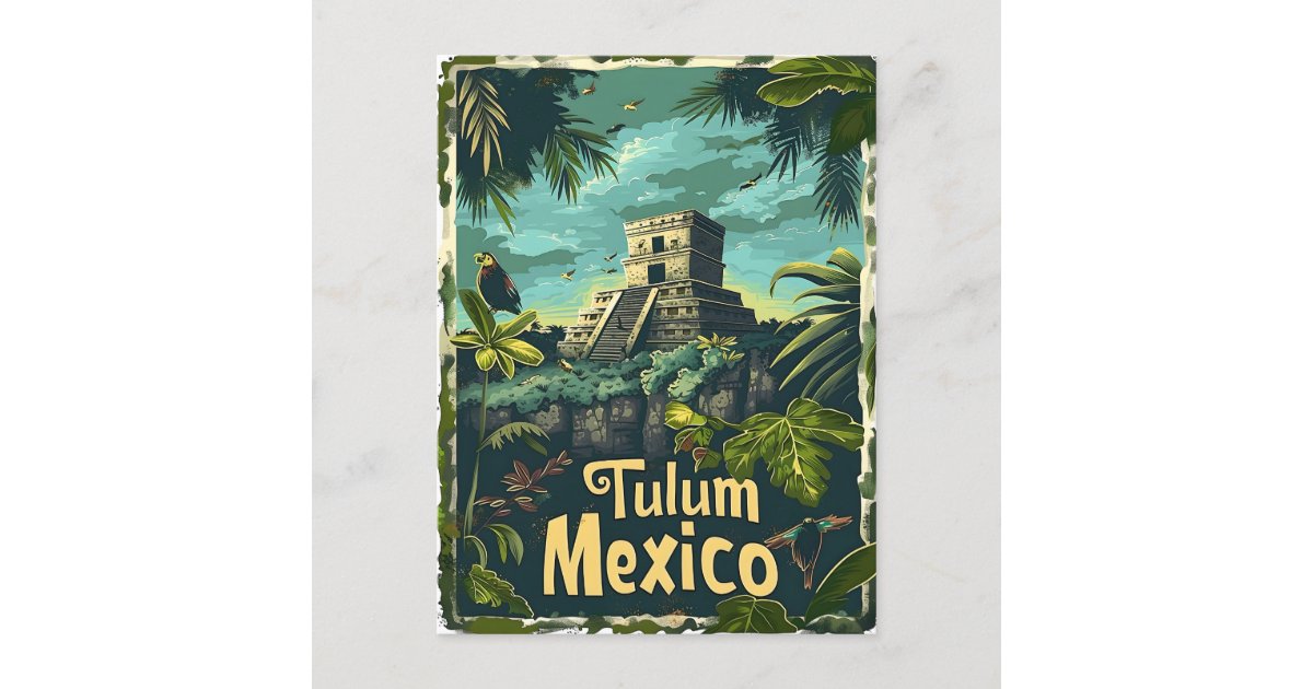 Tulum Jungle Postcard | Zazzle