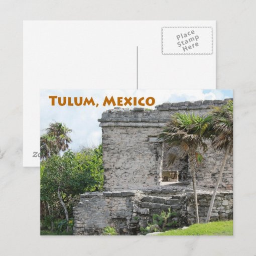 Tulum Mayan Ruins Quintana Roo Mexico Postcard | Zazzle