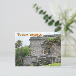 Tulum Mayan Ruins Quintana Roo Mexico Postcard | Zazzle