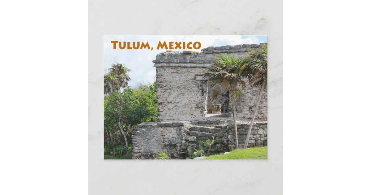 Tulum Mayan Ruins Quintana Roo Mexico Postcard | Zazzle