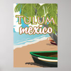 Vintage Mexico Beach Travel Poster | Zazzle.com