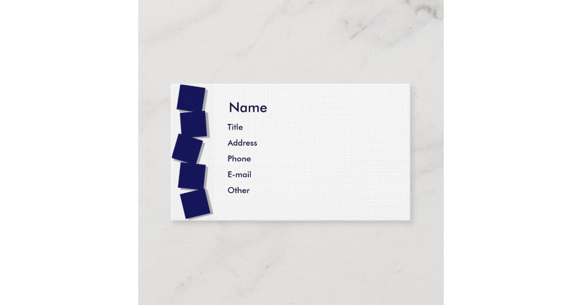 Tumbling Blocks Business Card | Zazzle