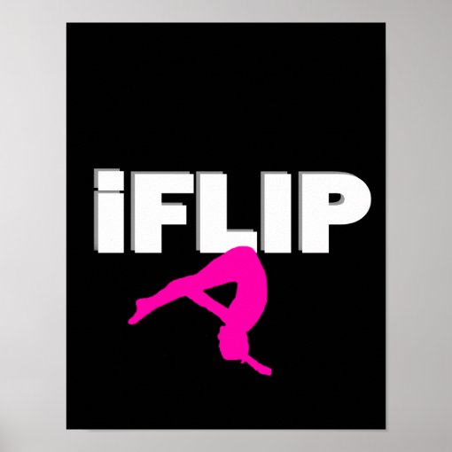 Tumbling gymnast poster | Zazzle