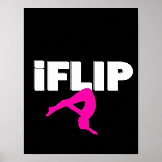 Tumbling gymnast poster | Zazzle