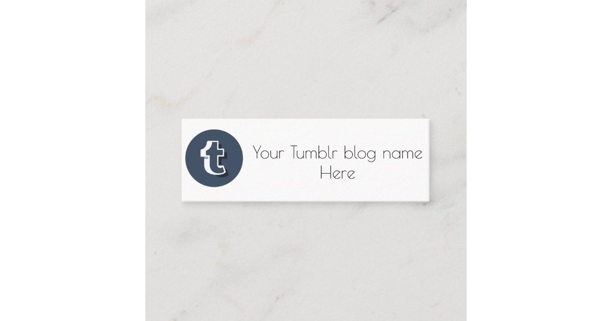 tumblr business card | Zazzle