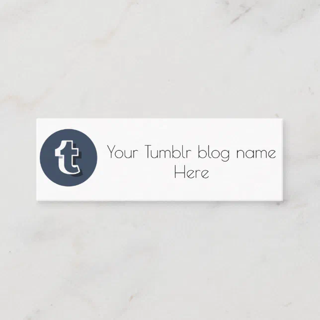 tumblr business card | Zazzle
