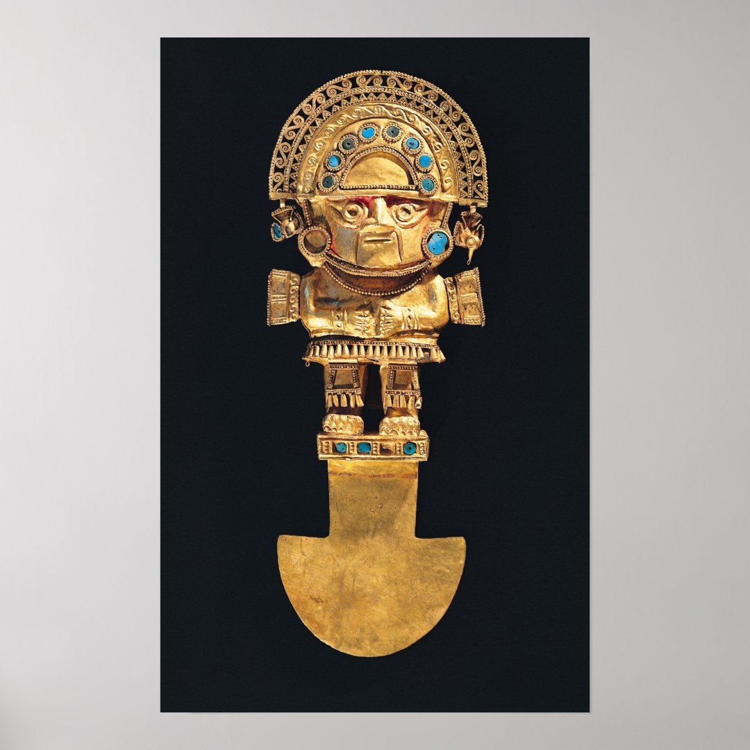 Tumi or ceremonial knife in the shape of poster | Zazzle