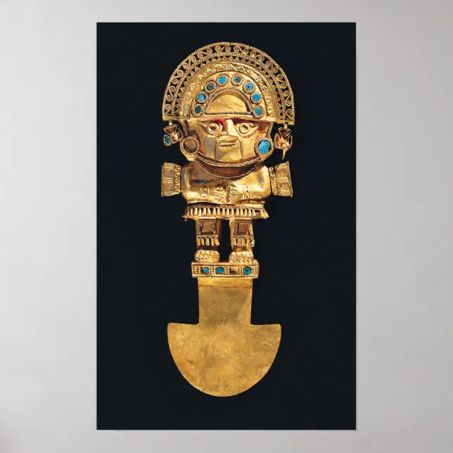 Tumi or ceremonial knife in the shape of poster | Zazzle
