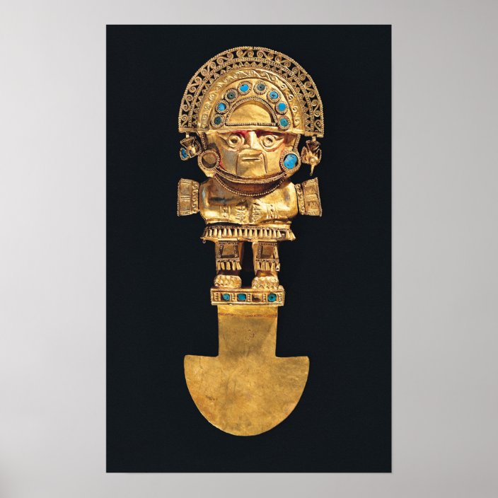 Tumi or ceremonial knife in the shape of poster | Zazzle