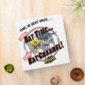 Tune In Next Week Graphic 3 Ring Binder | Zazzle