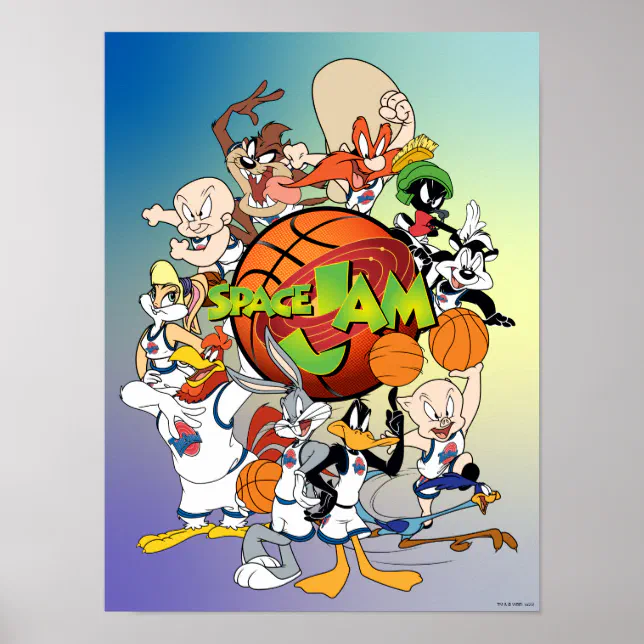TUNE SQUAD™ Group SPACE JAM™ Logo Poster | Zazzle