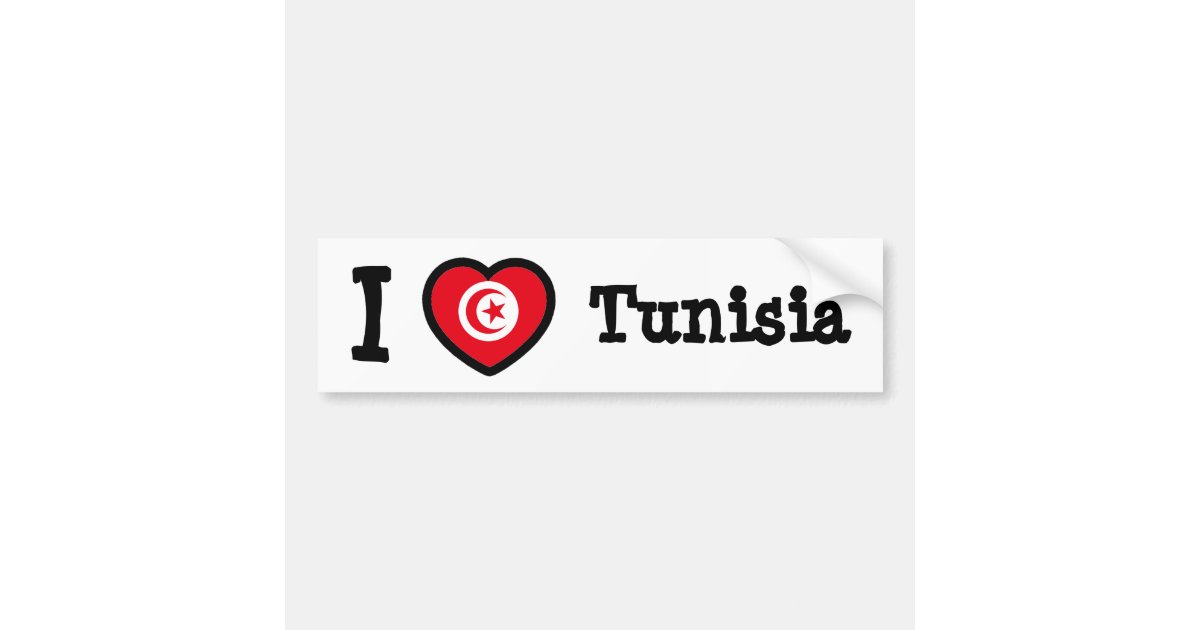 Tunisia Flag Bumper Sticker | Zazzle