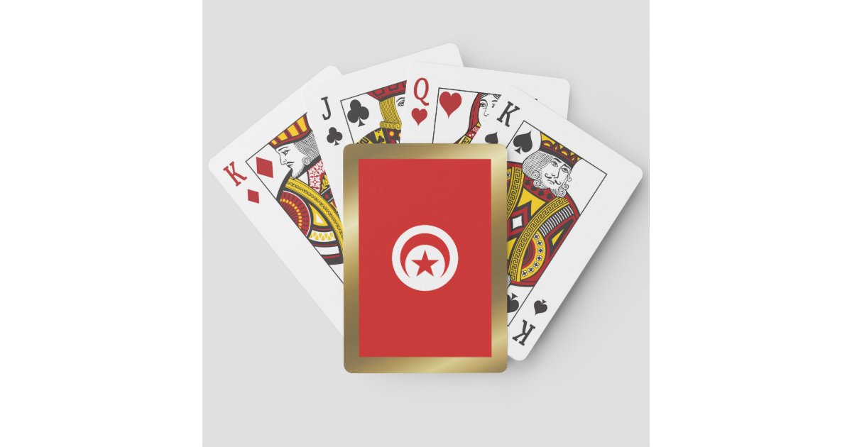 Tunisia Flag Playing Cards | Zazzle