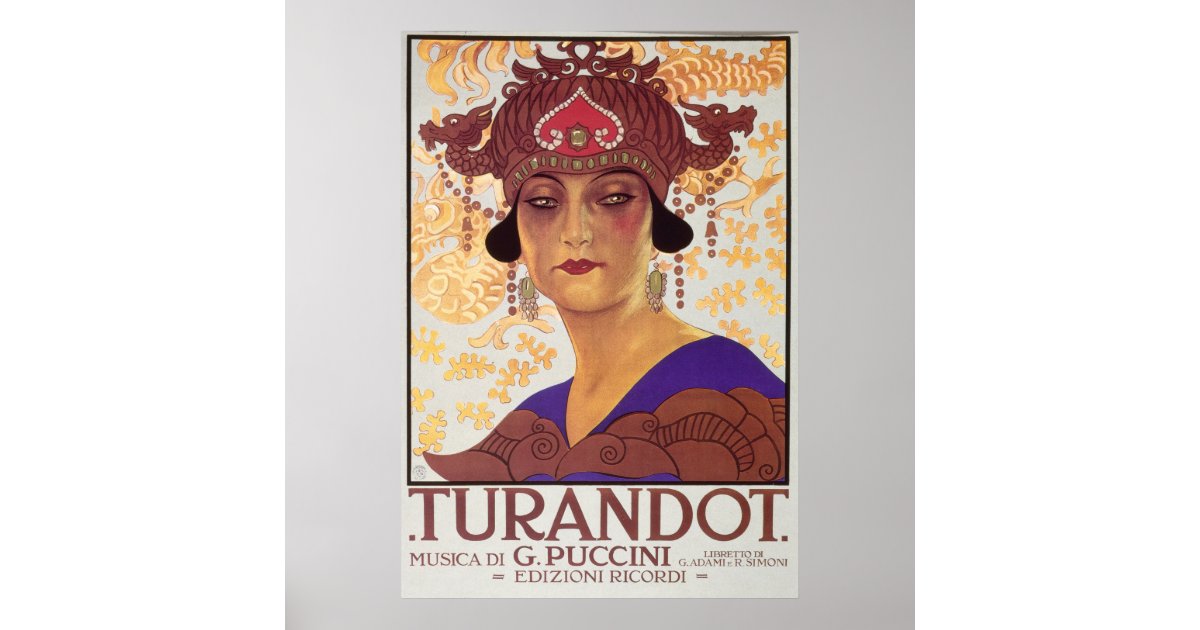 Turandot Opera Poster | Zazzle