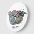 Turbocharger Large Clock | Zazzle
