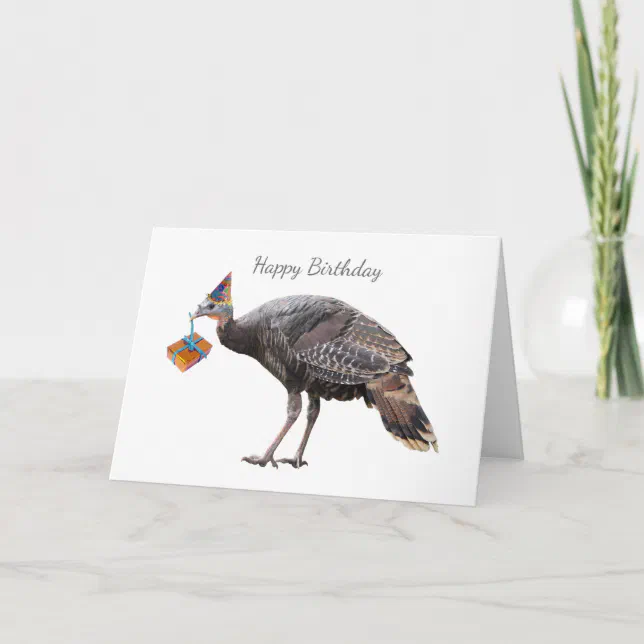 Turkey Birthday Card | Zazzle