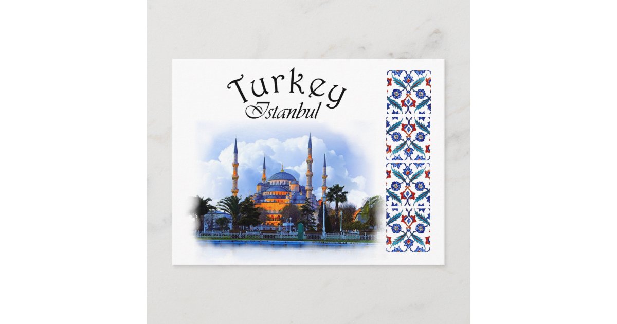 Turkey- Blue Mosque Postcard | Zazzle