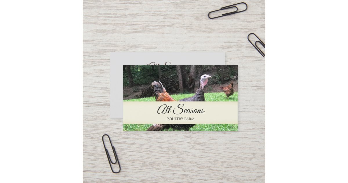 Turkey Business Card | Zazzle