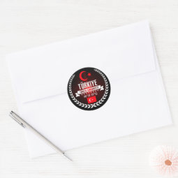 Turkey Classic Round Sticker | Zazzle