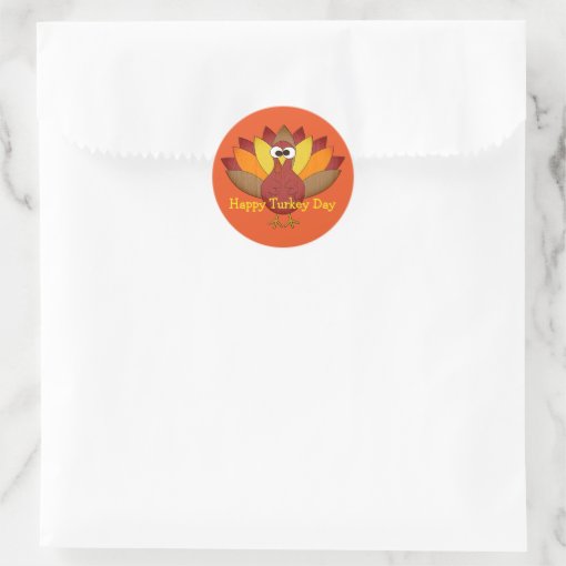 Turkey Day Sticker | Zazzle