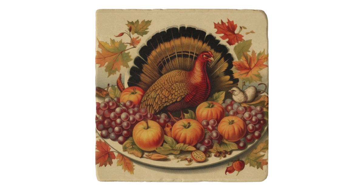 Turkey Dinner Trivet | Zazzle