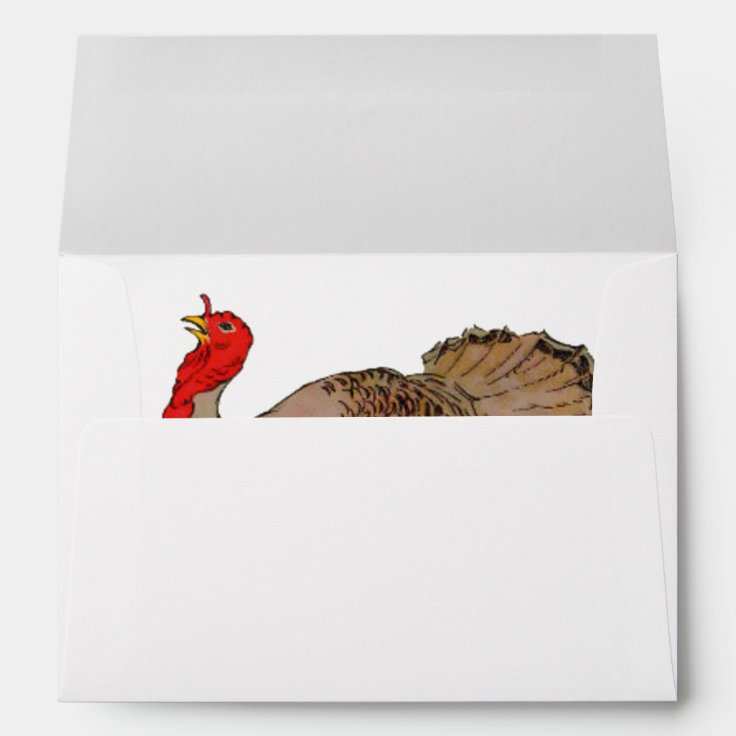 Turkey Envelope | Zazzle
