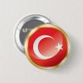 Turkey flag button | Zazzle