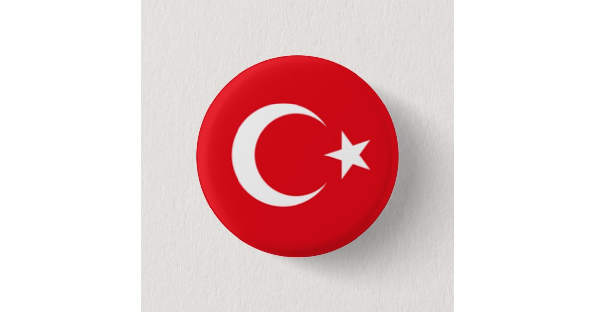 Turkey Flag Button | Zazzle