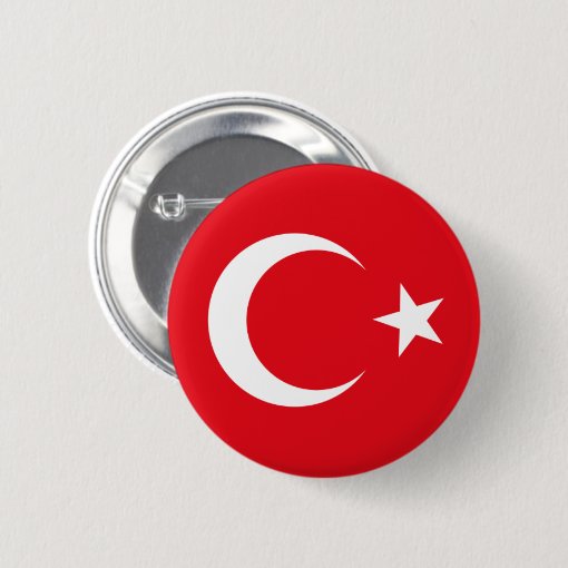 Turkey Flag Button | Zazzle