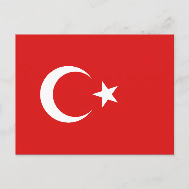 Turkey Flag Postcard | Zazzle