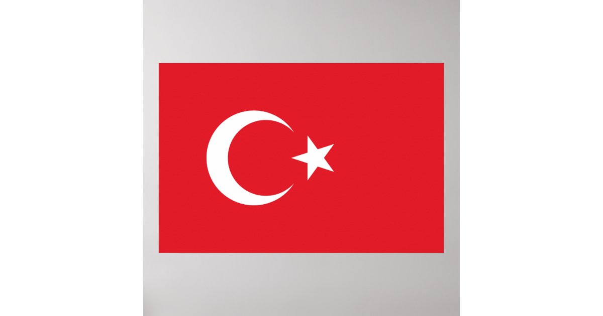 Turkey Flag Poster | Zazzle