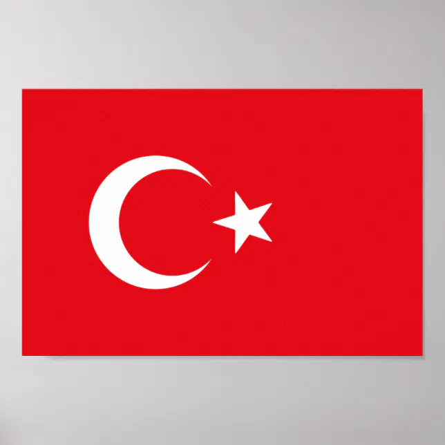Turkey Flag Poster | Zazzle