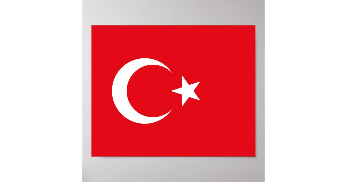 Turkey Flag Poster | Zazzle