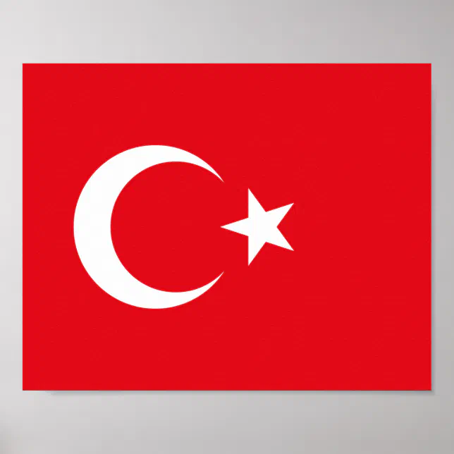 Turkey Flag Poster | Zazzle