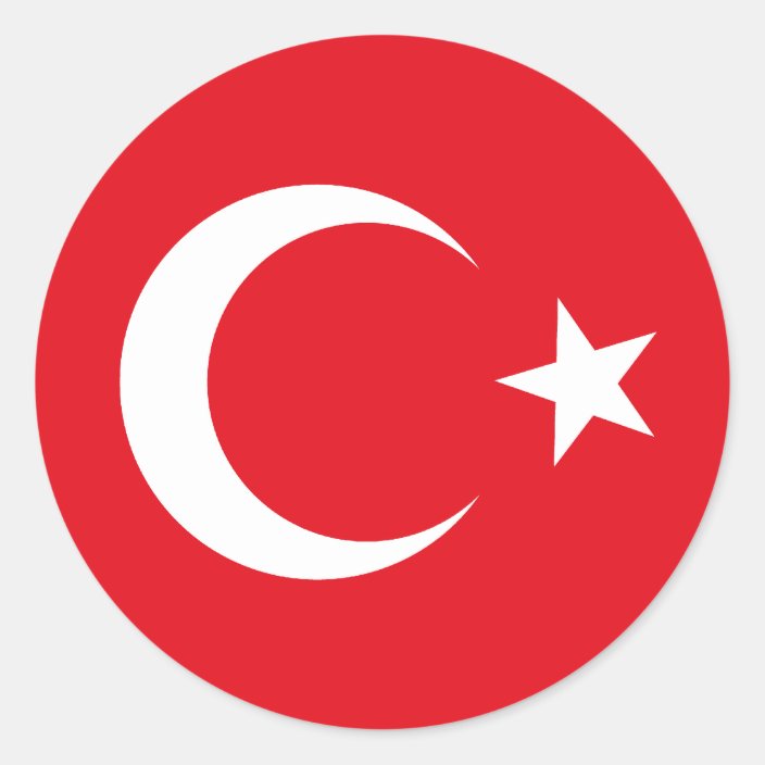 Turkey Flag Sticker | Zazzle