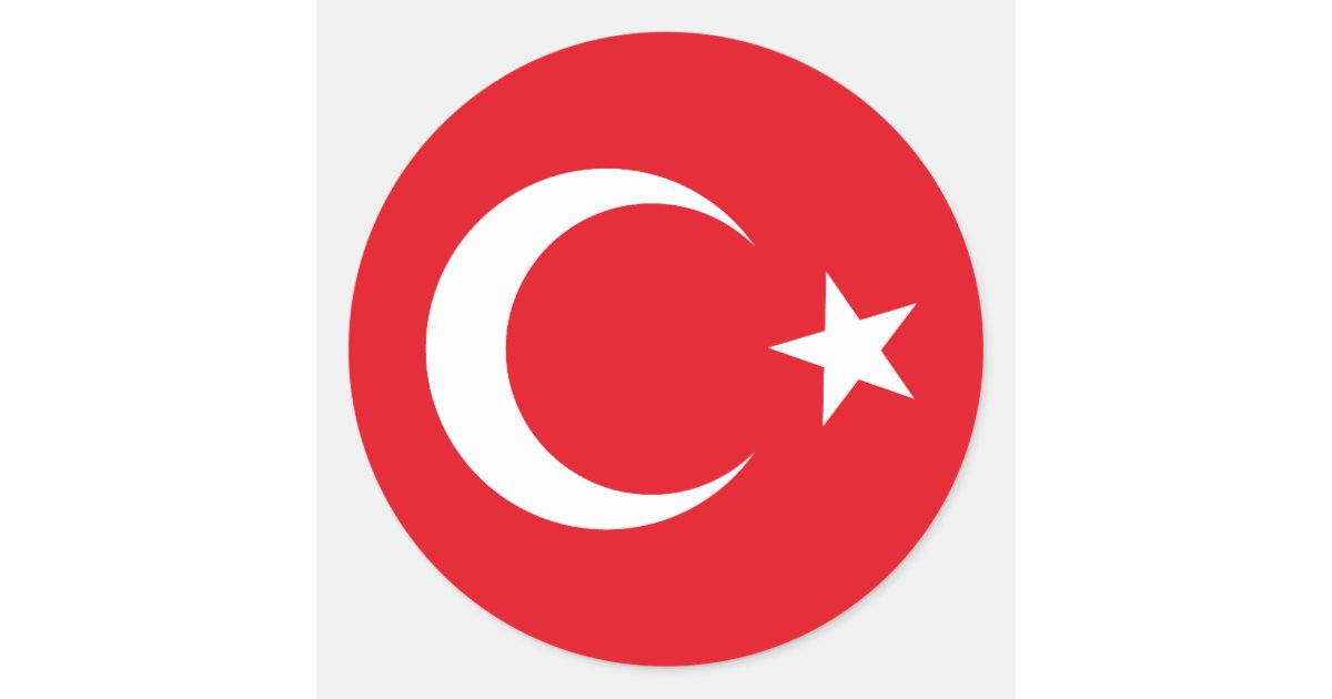 Turkey Flag Sticker | Zazzle